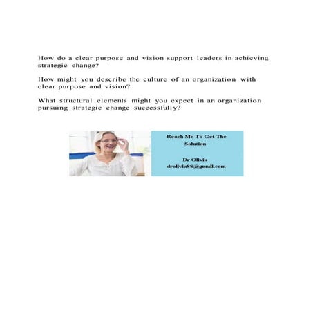 How do a clear purpose and vision support leaders in achieving | PDF