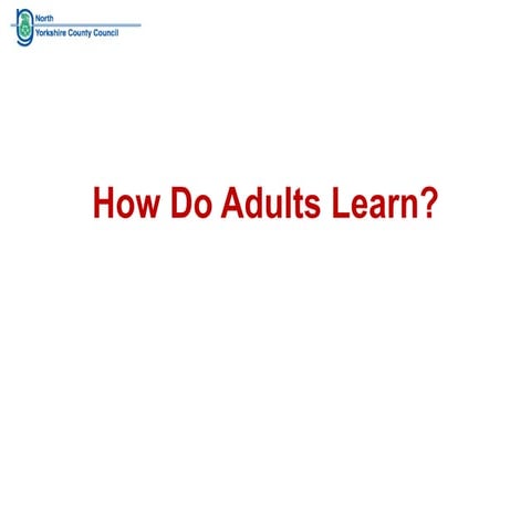 How do adults learn | PPT