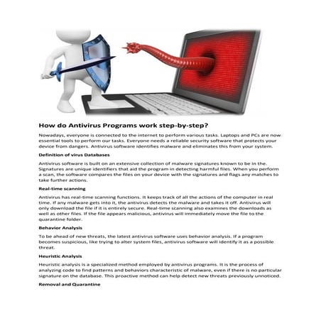 How do Antivirus Programs work step-by-step.pdf | Antivirus Software ...