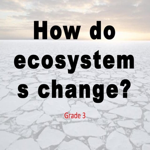 How do ecosystems change | PPT