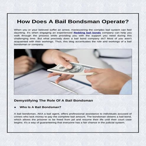 How Does A Bail Bondsman Operate? | PDF