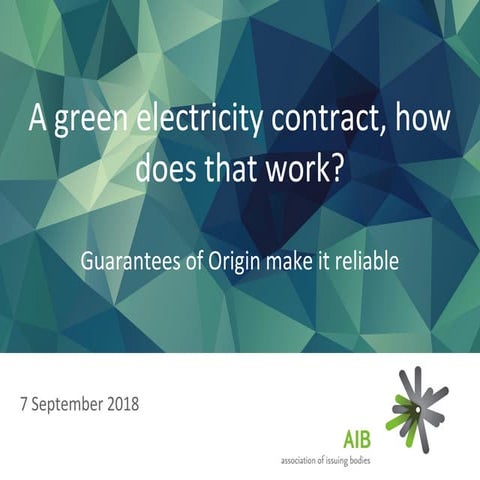 The value of Guarantees of Origin: empowering consumers in the energy ...