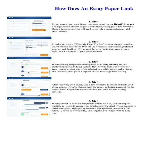 How Does An Essay Paper Look. Online assignment writing service. | PDF