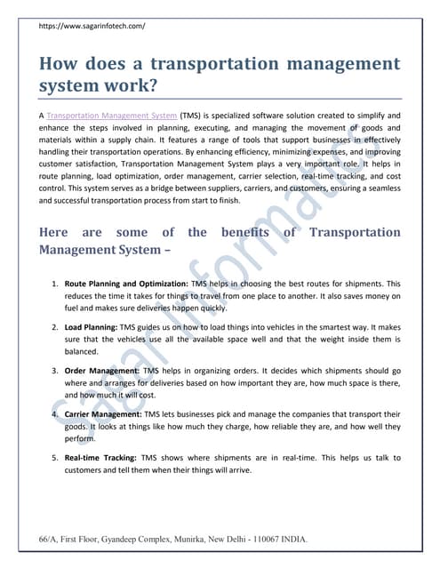 Cloud based transportation system | PDF
