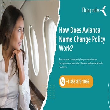 How Does Avianca Name Change Policy Work? | PPTX