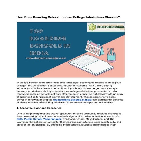 Boarding Schools in India Demystified A Practical Guide for Academic ...