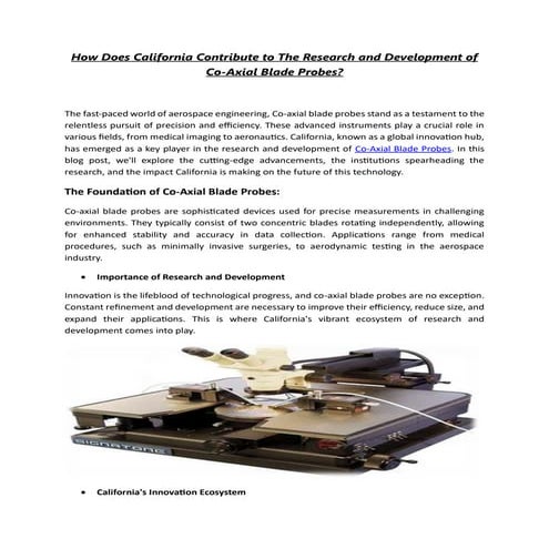 How Does California Contribute to The Research and Development of Co ...