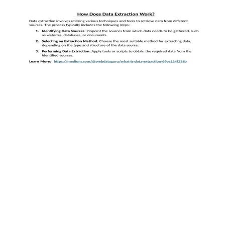 How Does Data Extraction Work - WebDataGuru | PDF