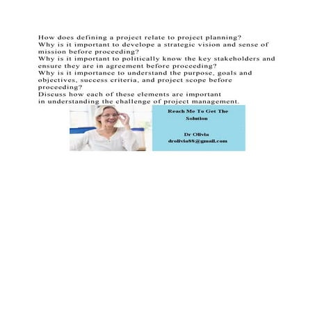 How does defining a project relate to project planningWhy is it i.docx