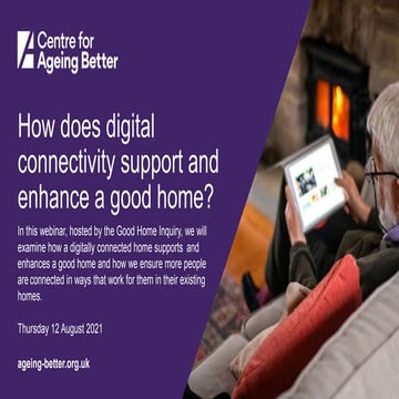 How does digital connectivity enhance a good home webinar | PPT