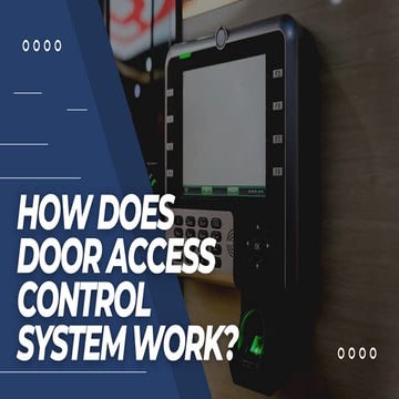 How Does Door Access Control System Work | PDF