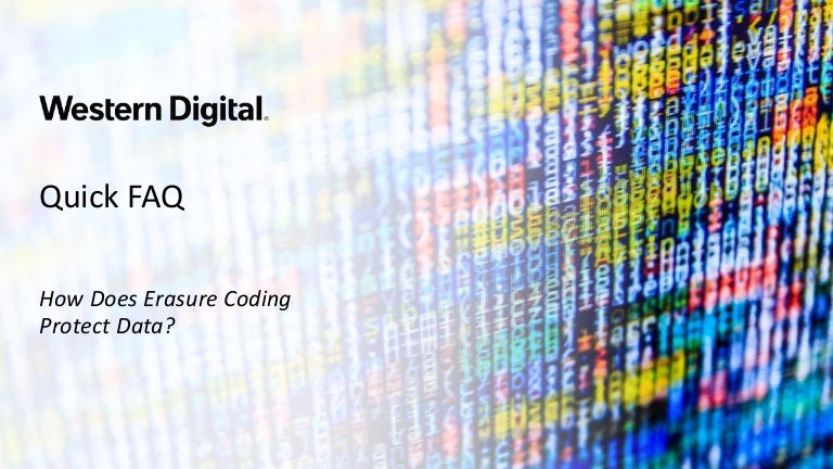 How Does Erasure Coding Protect Data