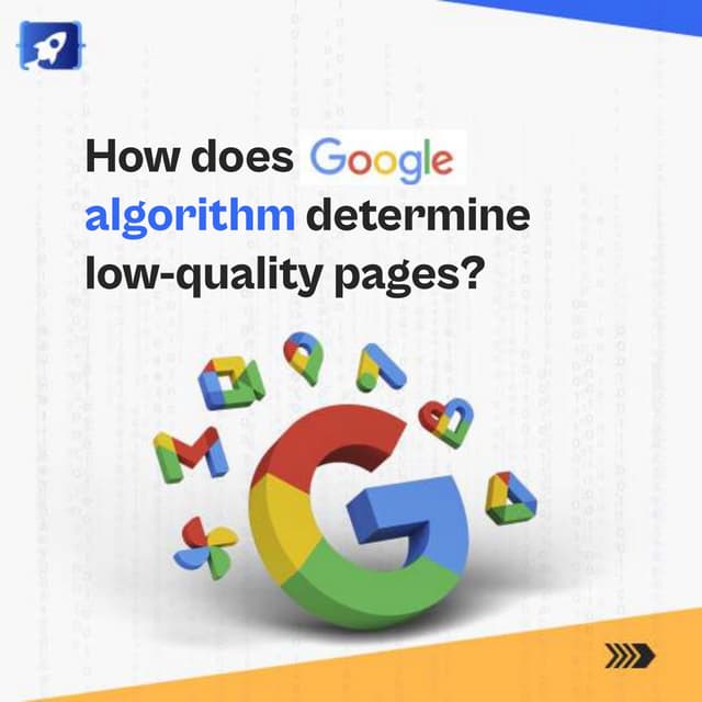 How does Google's algorithm determine low-quality pages? | PDF