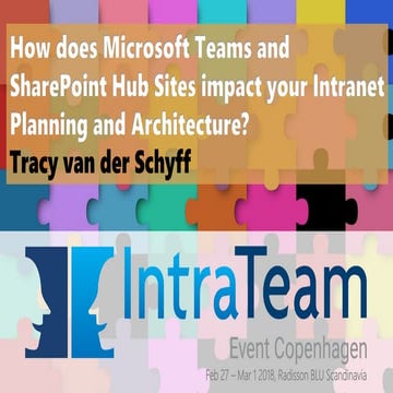 SharePoint hub sites in Microsoft 365 and SHarePoint | PPTX
