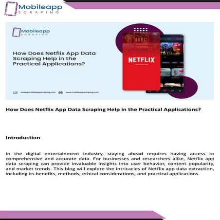 How Does Netflix App Data Scraping Help in the Practical Applications.pptx