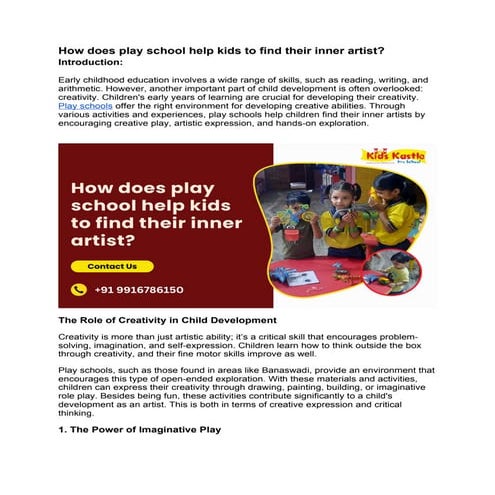 How does play school help kids to find their inner artist_.docx