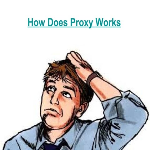 How does proxy works? | PPT | Internet | Computing