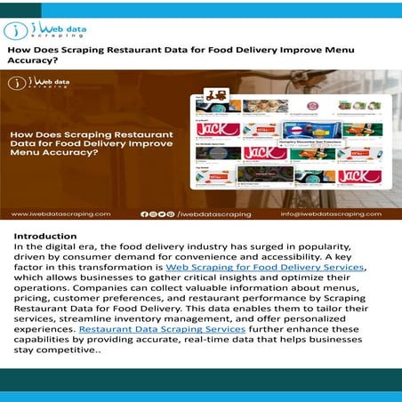 How Does Scraping Restaurant Data for Food Delivery Improve Menu ...