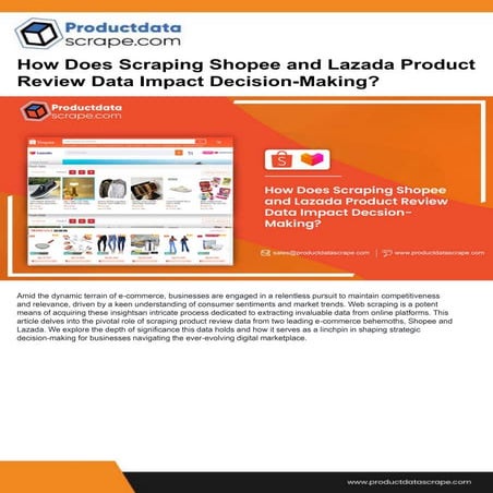 How Does Scraping Shopee and Lazada Product Review Data Impact Decision ...