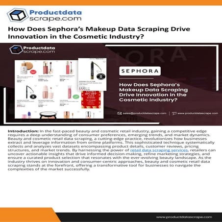 How Does Sephora’s Makeup Data Scraping Drive Innovation in the ...