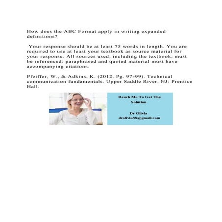 How does the ABC Format apply in writing expanded definitions .docx