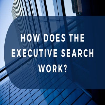How does the executive search work ? Details | PDF
