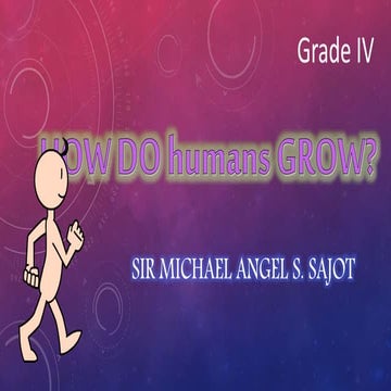 How do humans grow | PPTX