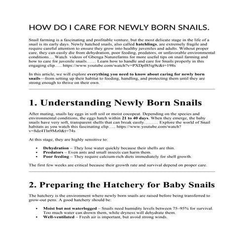 DO SNAILS CRAWL OR SLITHER.EXPLAIN WITH EVIDENCE. | DOCX