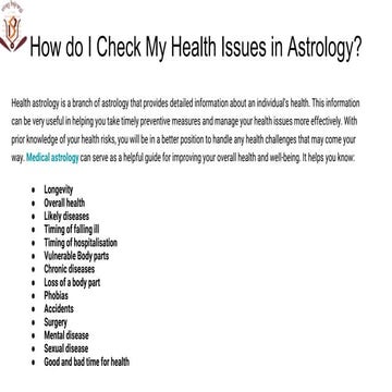 How do I Check My Health Issues in Astrology.pptx