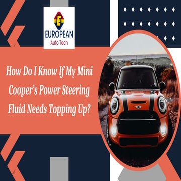 How Do I Know If My Mini Cooper’s Power Steering Fluid Needs Topping Up ...