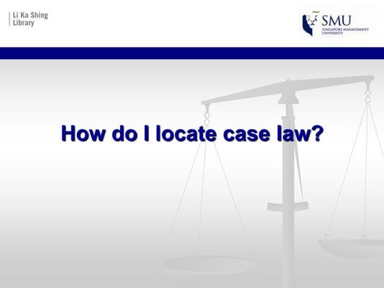 Introduction to case law | PPT