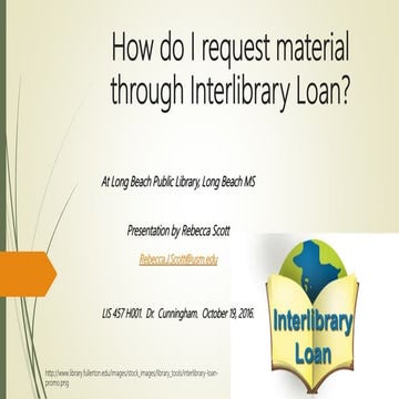 Interlibrary loan | PPTX
