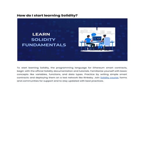 How do I start learning Solidity online_.pdf | Computing | Technology ...