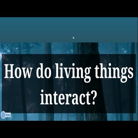 How do living things interact | PPT