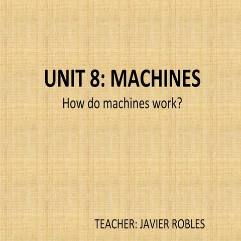 How do machines work | PPT