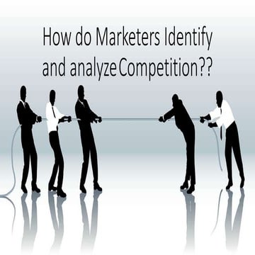 How do marketers identify and analyse competition? | PPT