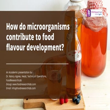How do microorganisms contribute to food flavour development? | PDF