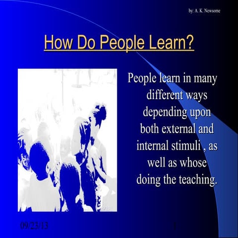 How do people learn | PPT