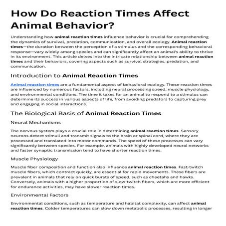 How Do Reaction Times Affect Animal Behavior.pdf