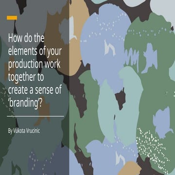 How do the elements of your production work 2.pptx