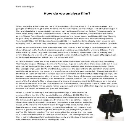 How do we analyse film22 | PDF