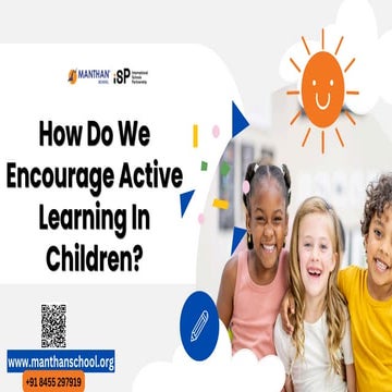 How Do We Encourage Active Learning In Children? | PDF