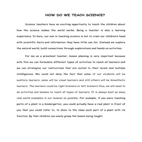 Science strategies | PPTX