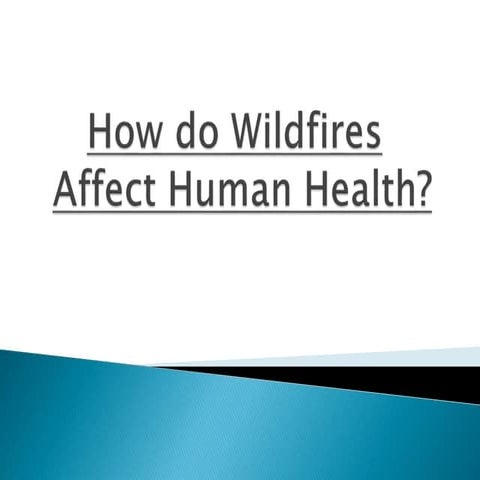 How do wildfires affect human health | PPTX