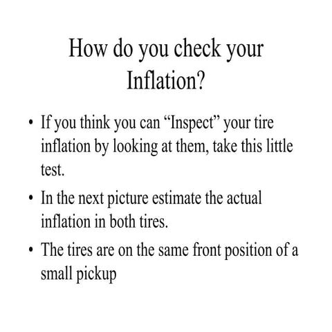 How do you check your inflation | PPSX