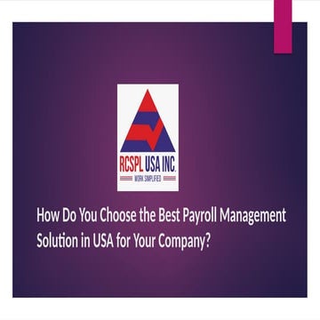 How Do You Choose the Best Payroll Management Solution in USA for Your ...