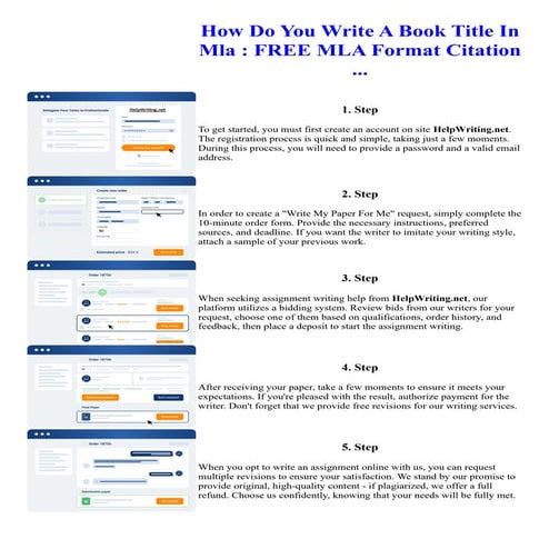 How Do You Write A Book Title In Mla FREE MLA Format Citation | PDF ...