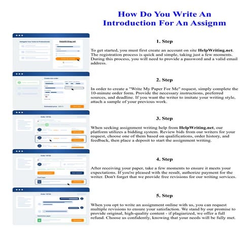 How Do You Write An Introduction For An Assignm | PDF