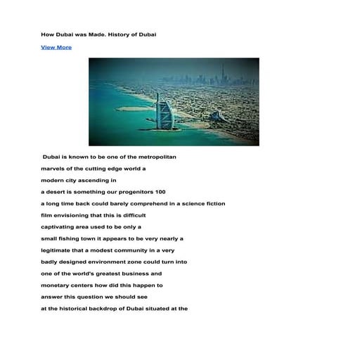 How Dubai Was made. History of Dubai.pdf