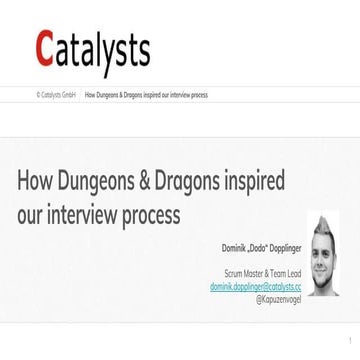 How dungeons and dragons inspired our interview process | PPT